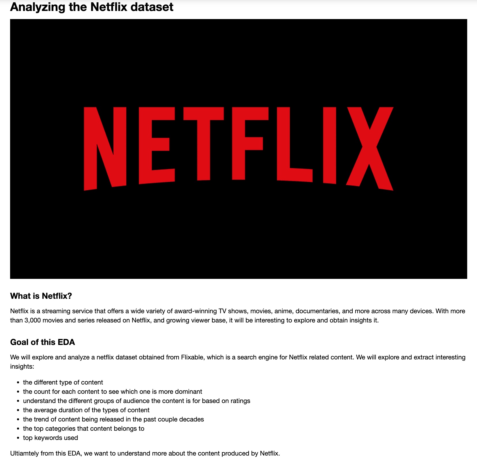 GitHub - rizfebriansyah/Netflix-DataAnalysis: To explore and examine a Netflix dataset that was ...