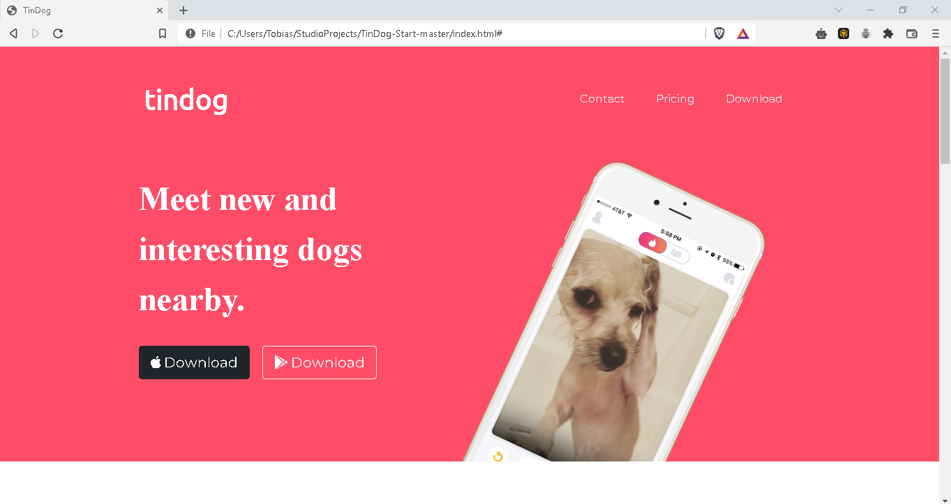 GitHub - tobiasprima/TinDog