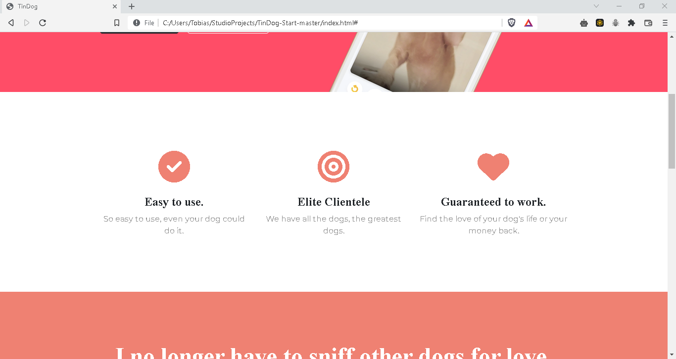 GitHub - tobiasprima/TinDog