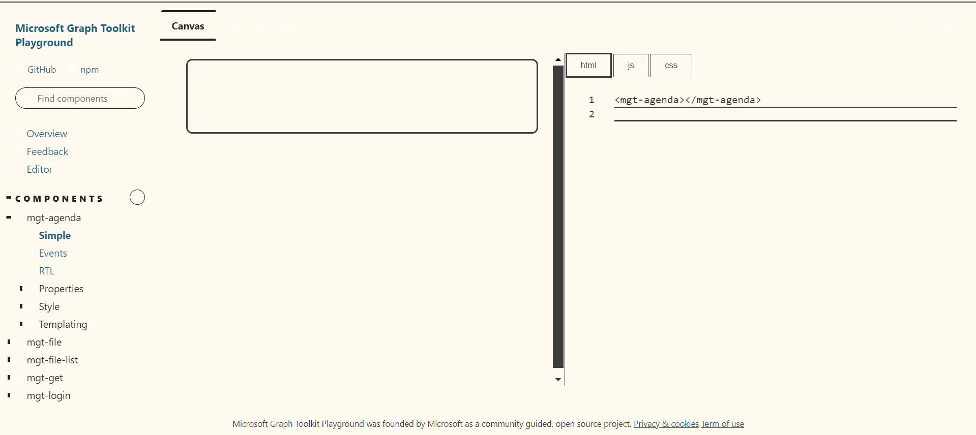 [Accessibility] [Microsoft Graph Toolkit Playground]: Few controls are not visible when high ...