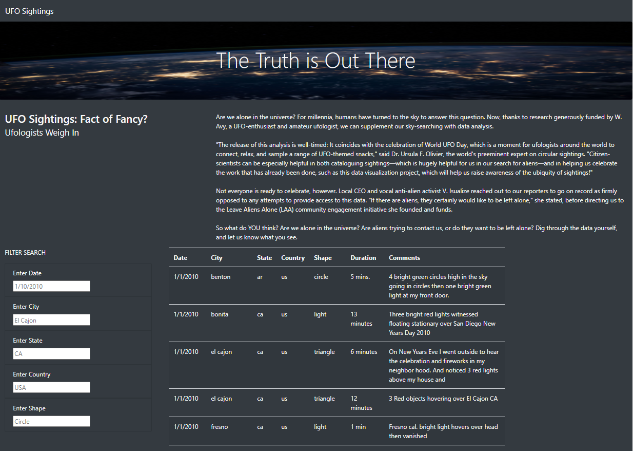 GitHub - ckeistler/Module11_UFOs_Javascript
