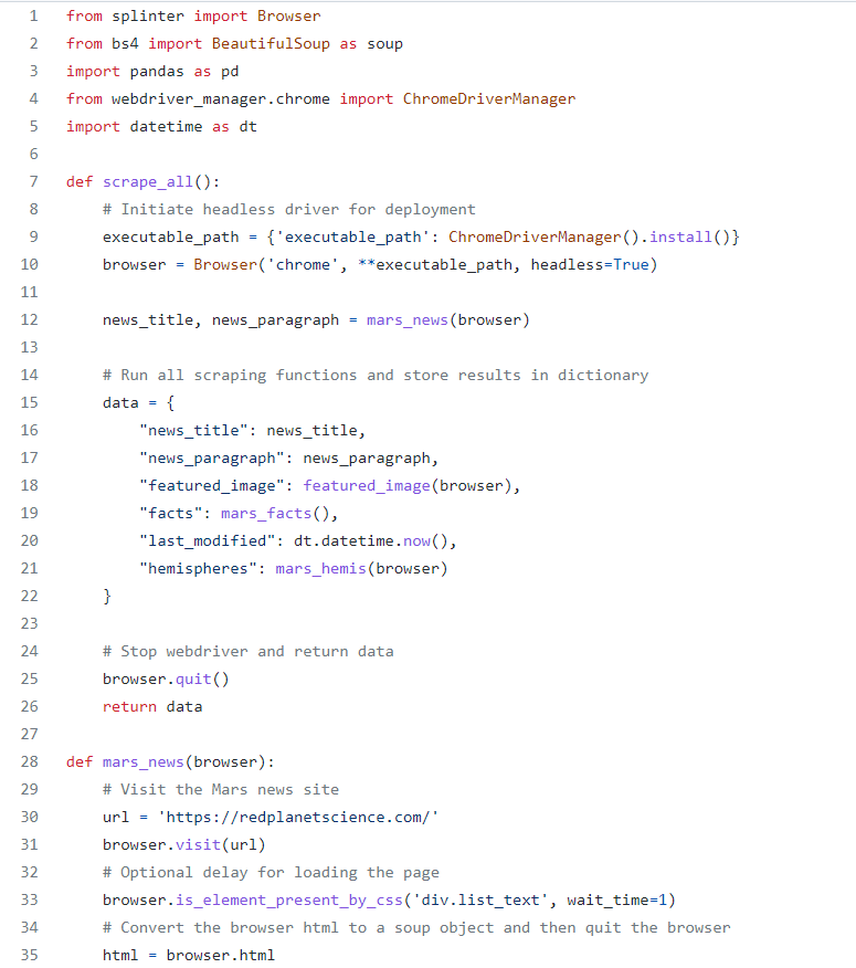 GitHub - danjoyce6/Mission-to-Mars: Building a webpage by scraping a ...