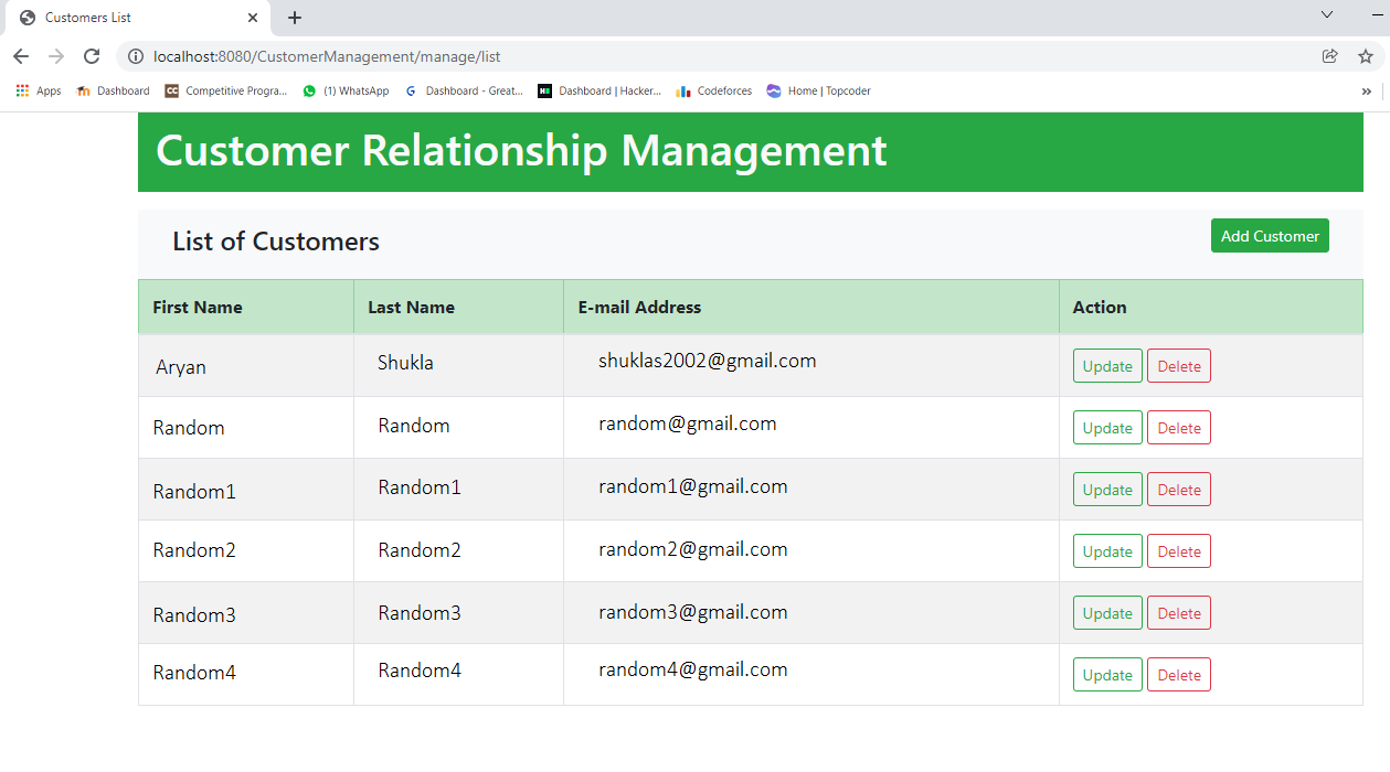 GitHub - Telomelonia/CRM_SpringMVC: This is a CRM (Customer Relationship Management) application ...