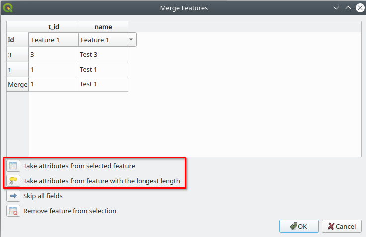 Interactive vector merge tool always creating a new feature id instead ...