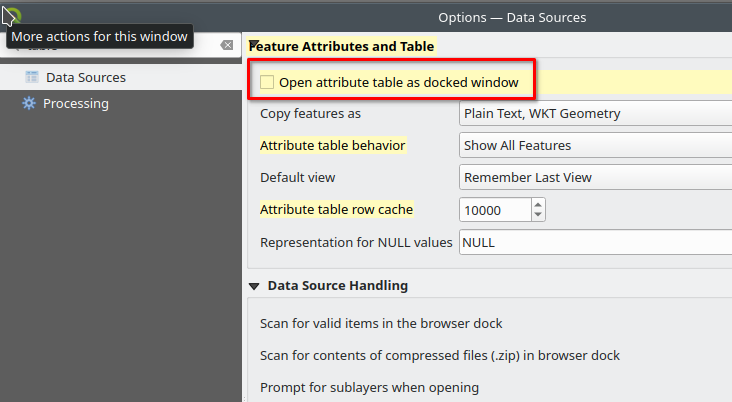 3.26 attribute table no longer a seperate window on Windows · Issue #49863 · qgis/QGIS · GitHub