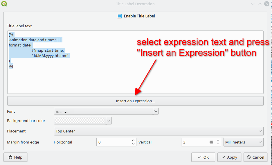 Linebreak Issue With Editing Expression Of Title Label Decoration