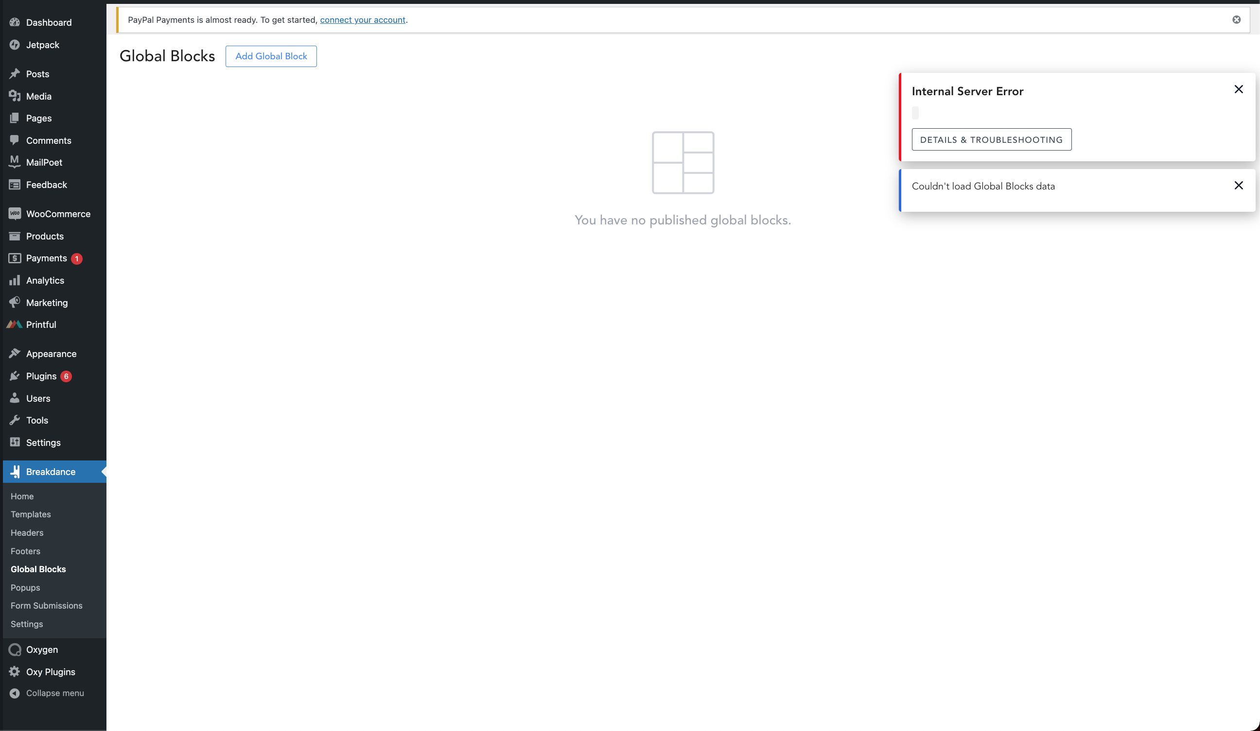 Breakdance breaks wordpress · Issue #37 · soflyy/breakdance-bugs · GitHub