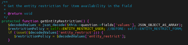 Entity restriction is not available with GLPI Object · Issue #2342 · pluginsGLPI/formcreator ...