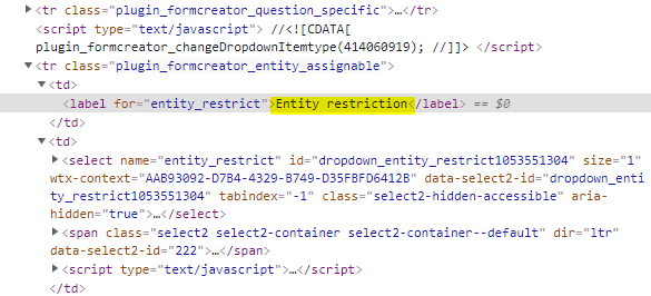 Entity restriction is not available with GLPI Object · Issue #2342 · pluginsGLPI/formcreator ...