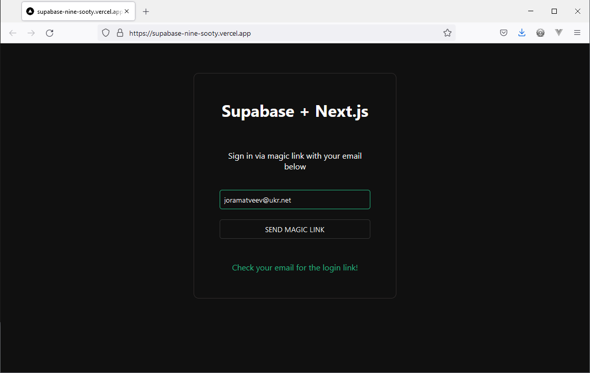 GitHub - joramatveev/supabase: Supabase + Next.js app