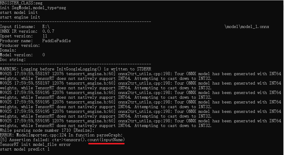PaddleX_onnx_TensorRT部署报错 · Issue #1162 · PaddlePaddle/PaddleX · GitHub