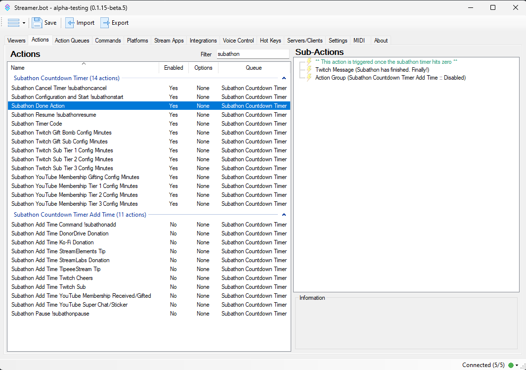 GitHub - SneakEOne/Streamer.bot-Subathon-Countdown-Timer: Subathon Countdown Timer by Rondhi
