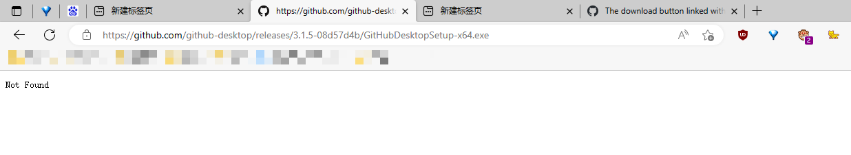 The download button linked with a wrong url · Issue #16058 · desktop/desktop · GitHub