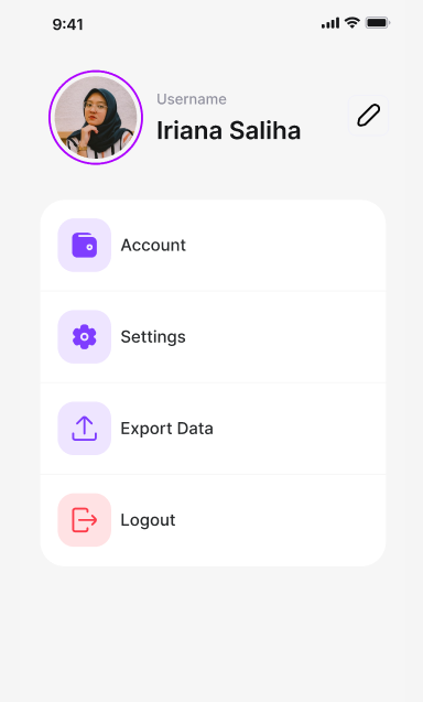 User profile screen with logout feature · Issue #22 · chandran-kannan/Expenso · GitHub