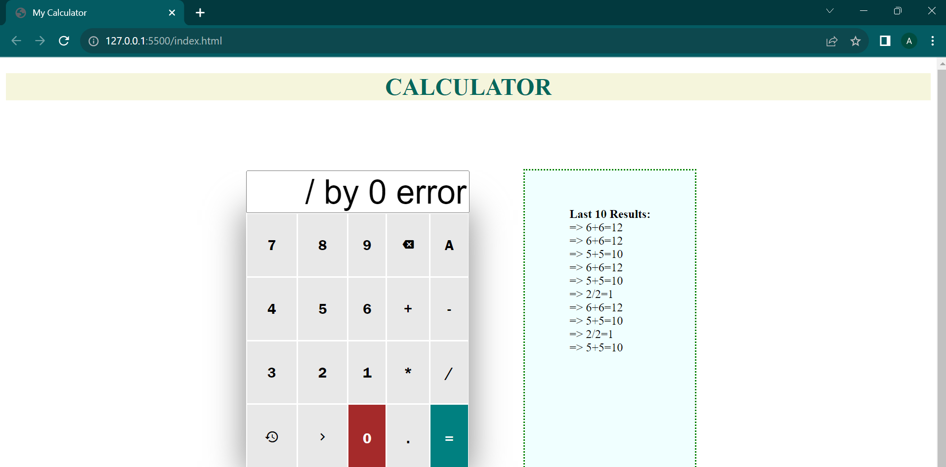 GitHub - Anitha-2002/Calculator