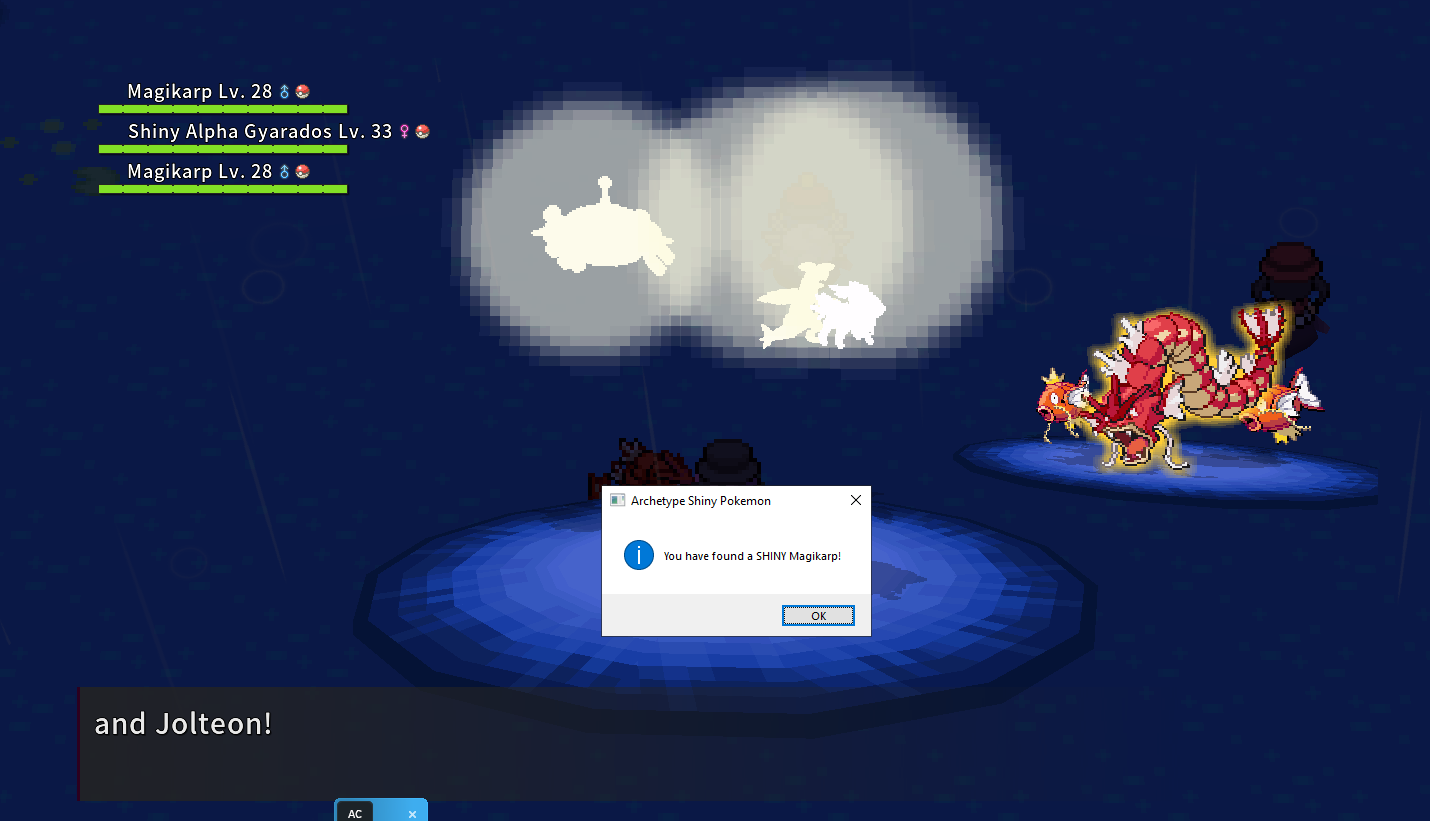 johto story gyarados prompts user found shiny magikarp · Issue #19 · ssjshields/archetype ...