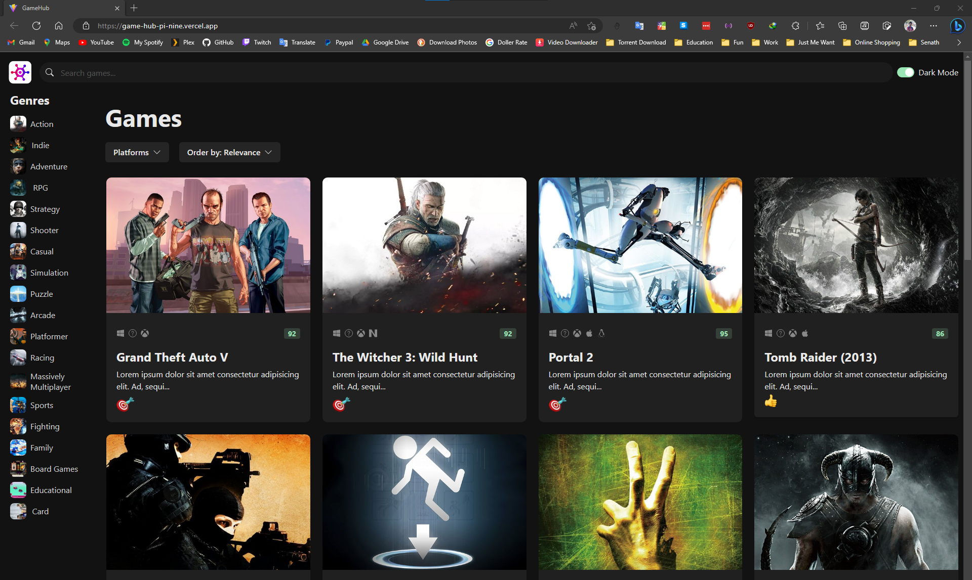 GitHub - Dinujaya-Sandaruwan/projects.dinujaya.com-Game-Hub: GameHub By Dinujaya is a responsive ...