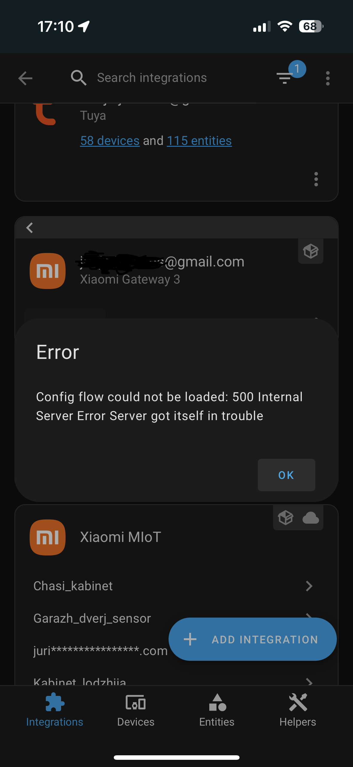 Failed to setup · Issue #1076 · AlexxIT/XiaomiGateway3 · GitHub