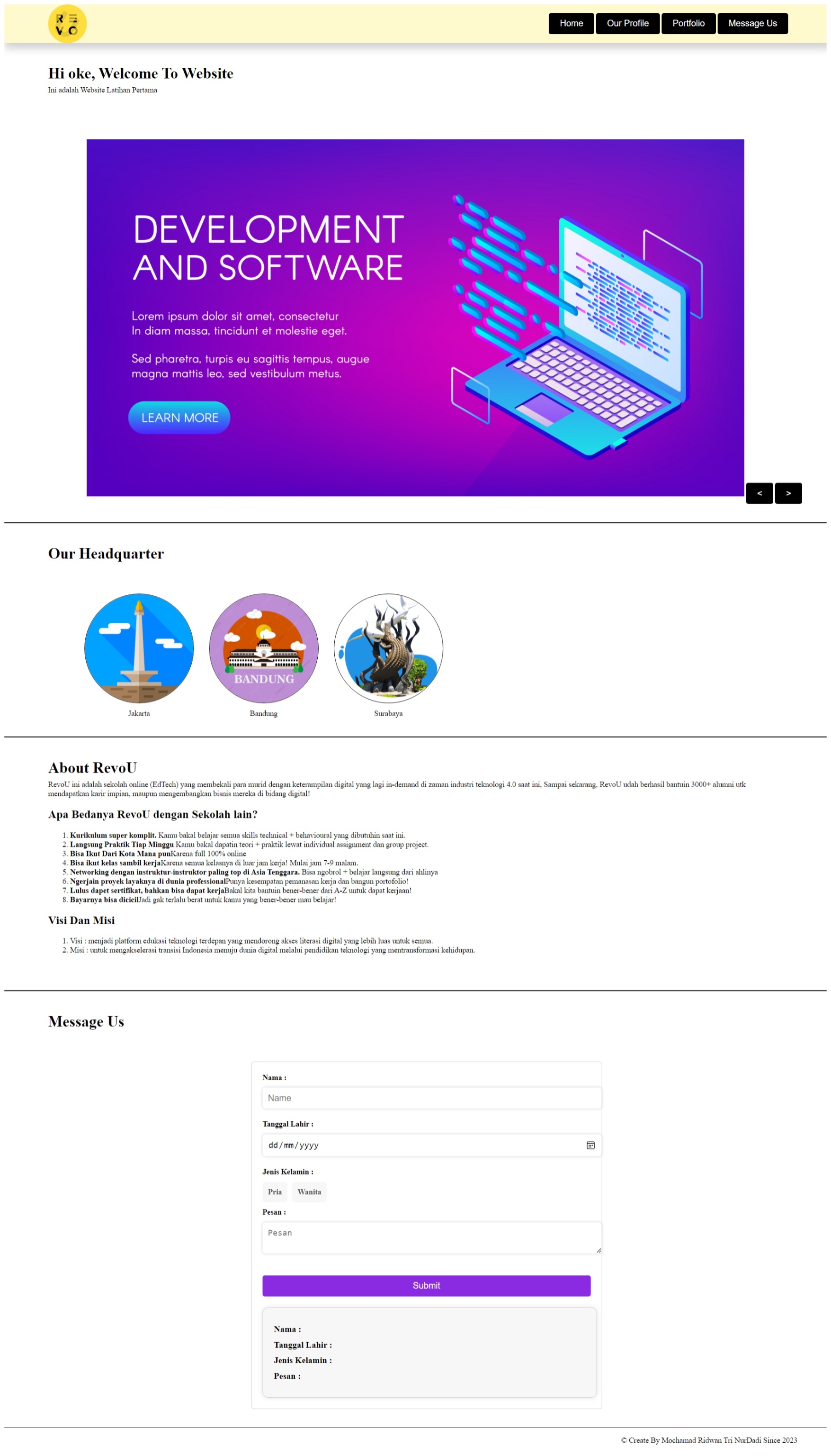 GitHub - mridwantrinurdadi/revoU-website: Mini Project RevoU Website