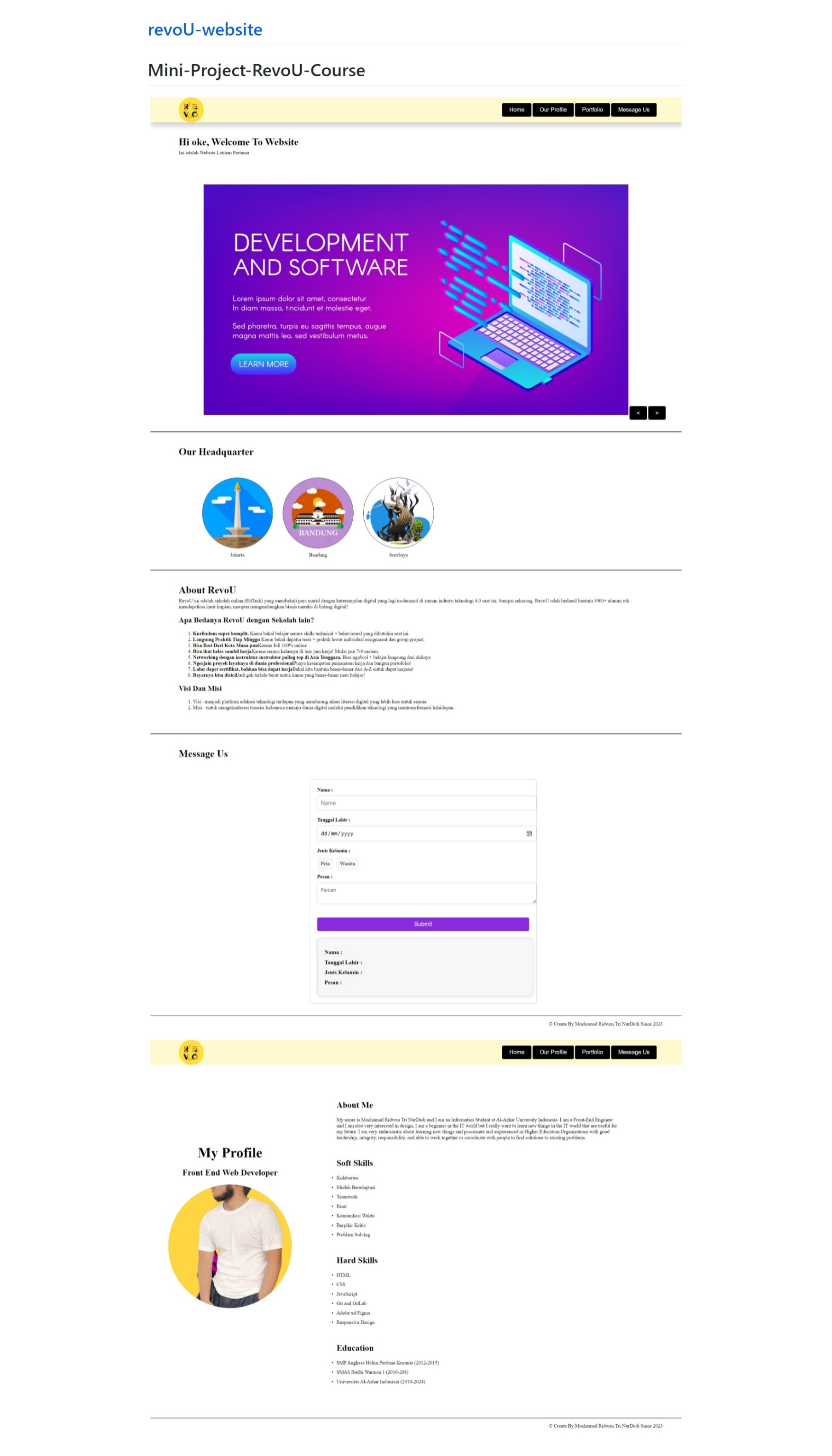 GitHub - mridwantrinurdadi/revoU-website: Mini Project RevoU Website