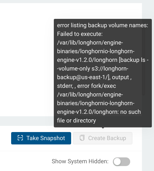 [BUG] Backups don't work after upgrading 1.1.2 to 1.2.0 · Issue #2960 ...