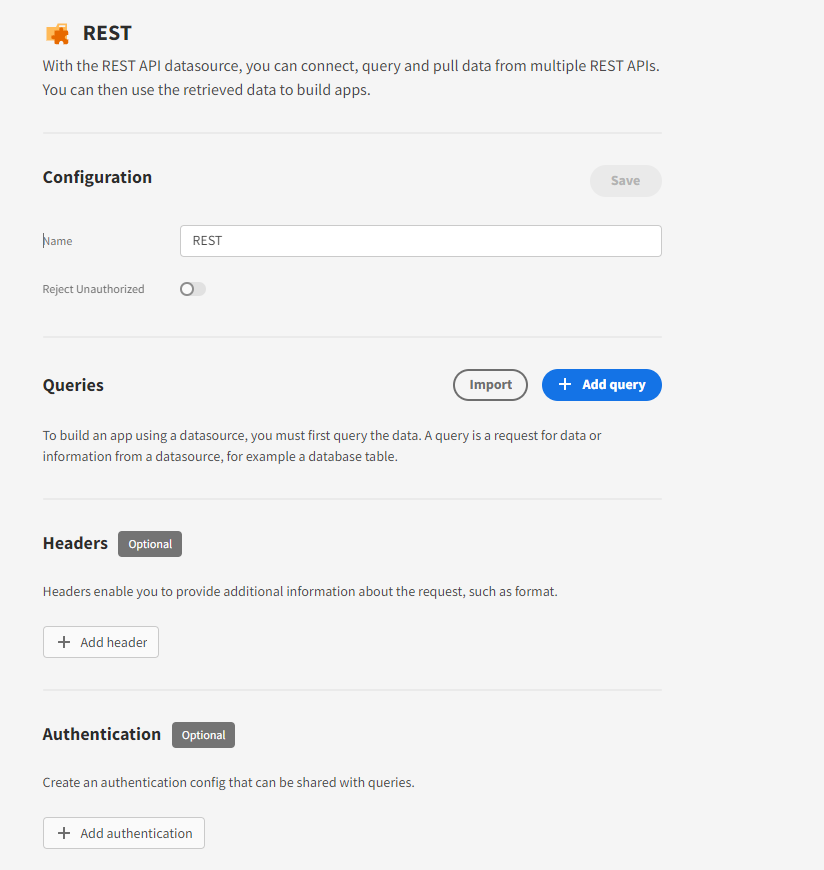 Unable to save Rest API Connectore settings · Budibase budibase · Discussion #8498 · GitHub