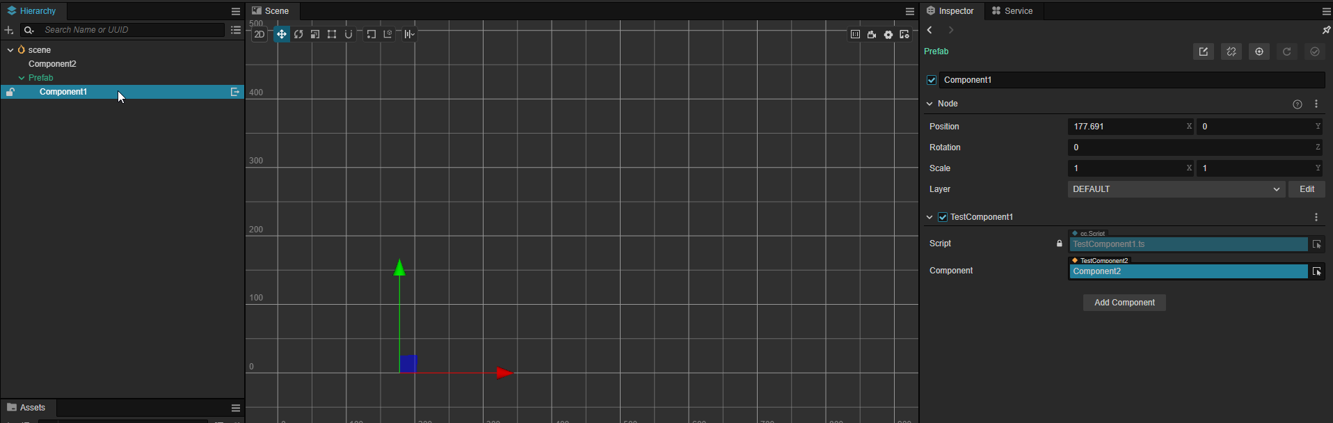 Prefab save from instance breaks custom component links external to prefab · Issue #12918 ...