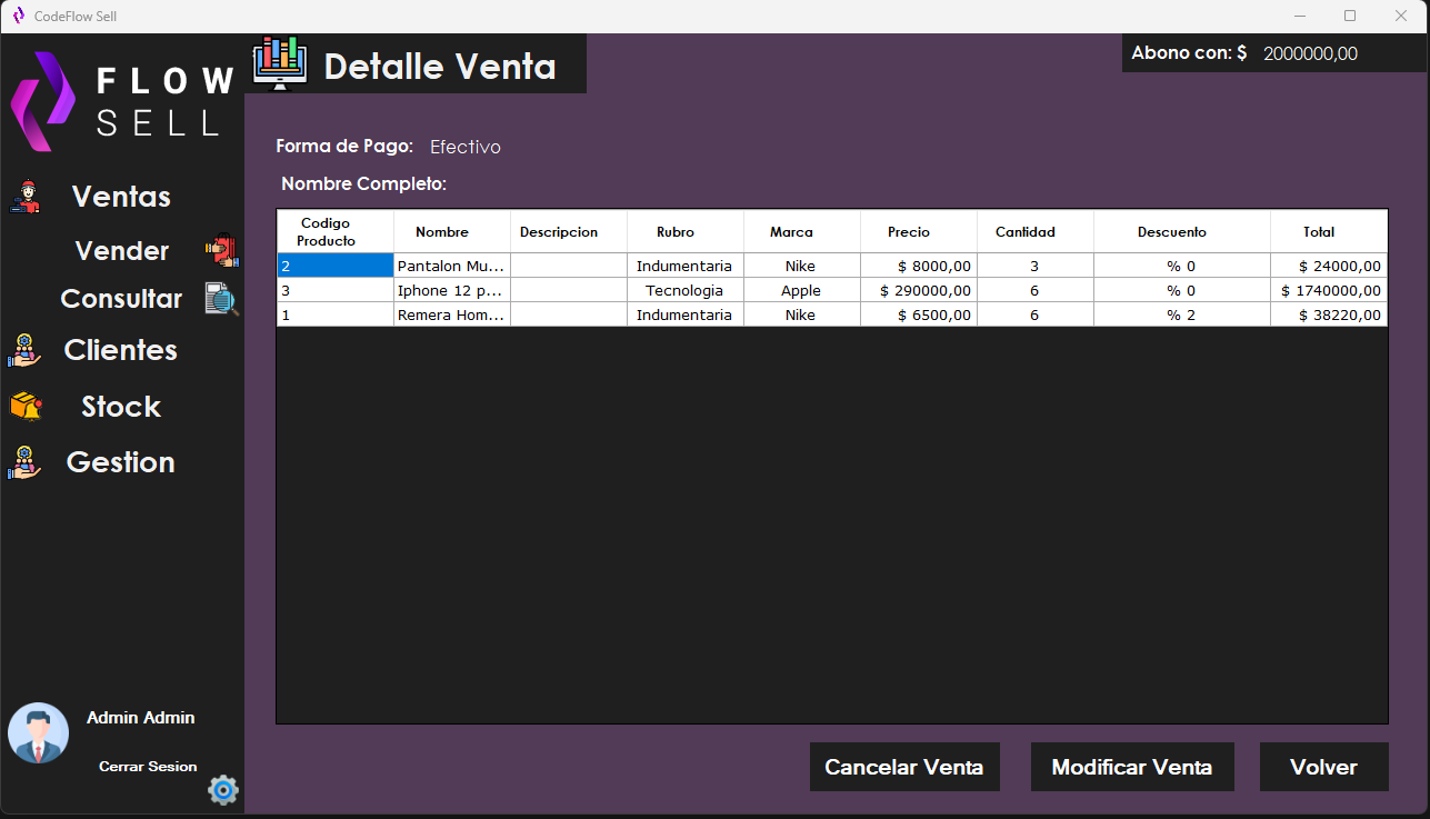 GitHub - Federico-Tahan/CodeFlowSell