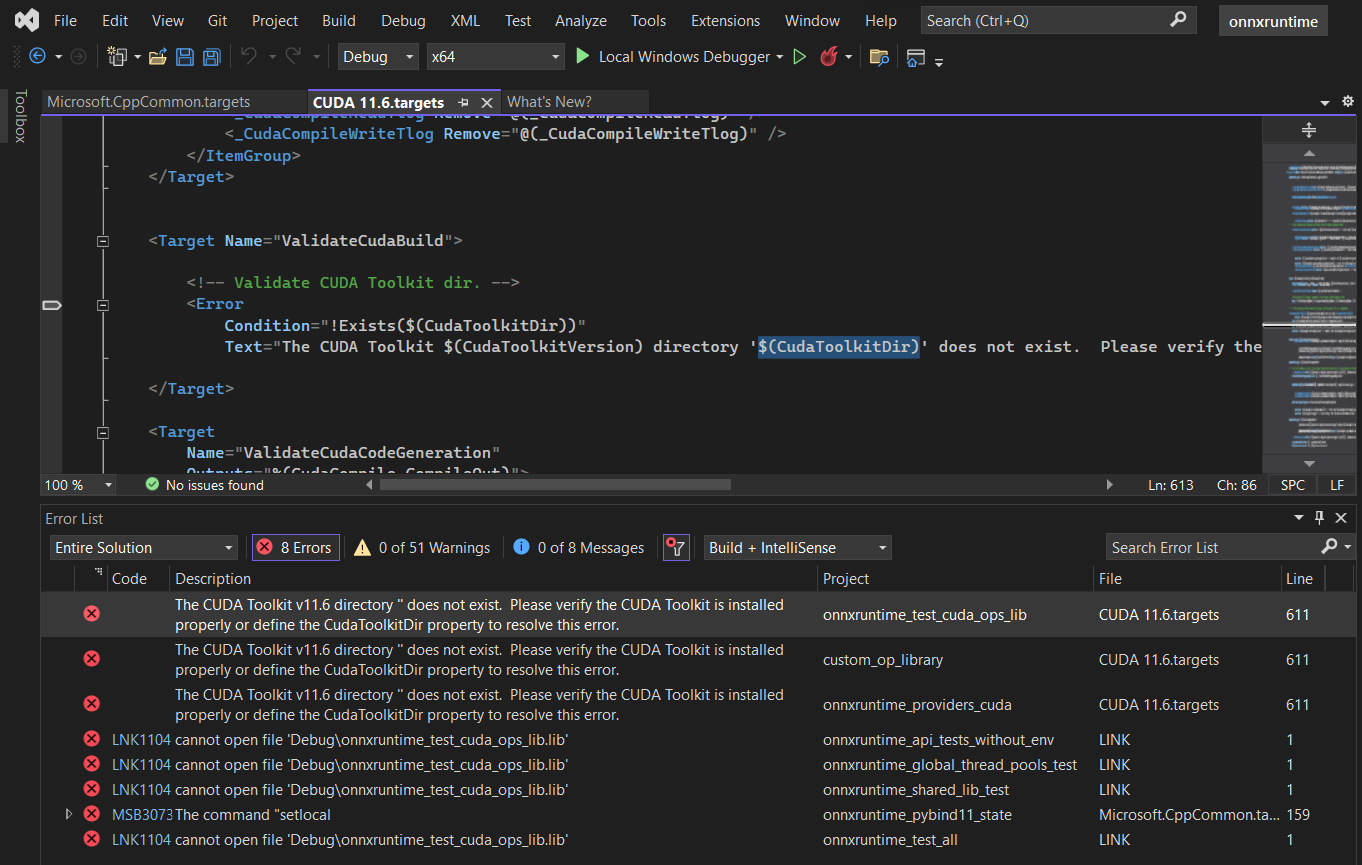 CUDA_PATH is set but CUDA wasn't able to be loaded · Issue #13576 · microsoft/onnxruntime · GitHub
