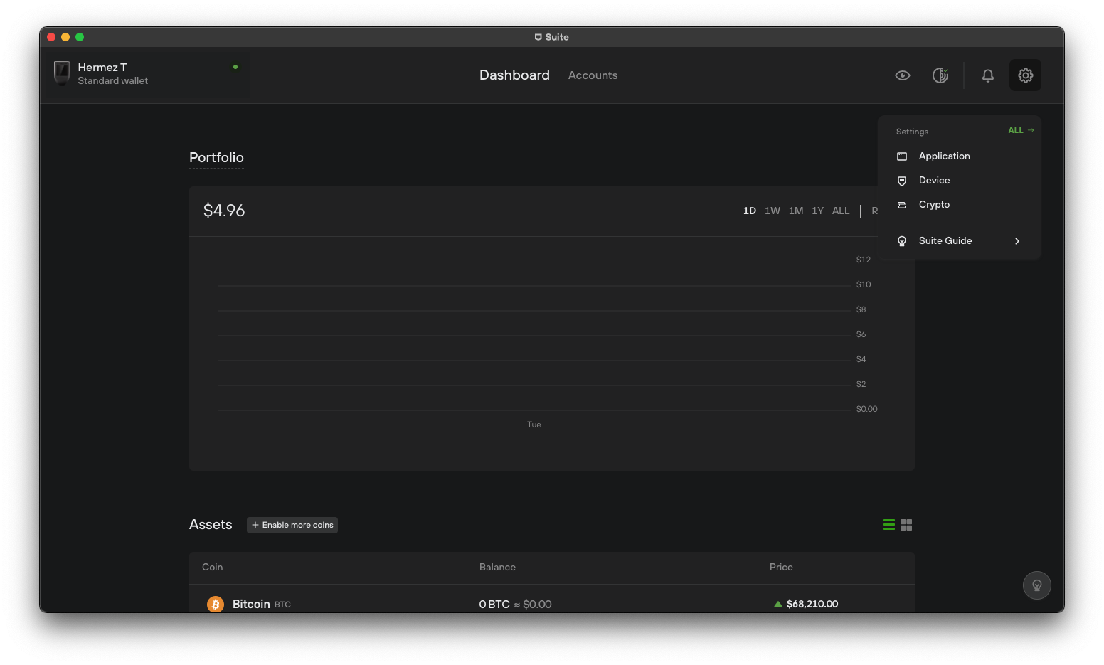 Settings menu UX fix · Issue #4477 · trezor/trezor-suite · GitHub
