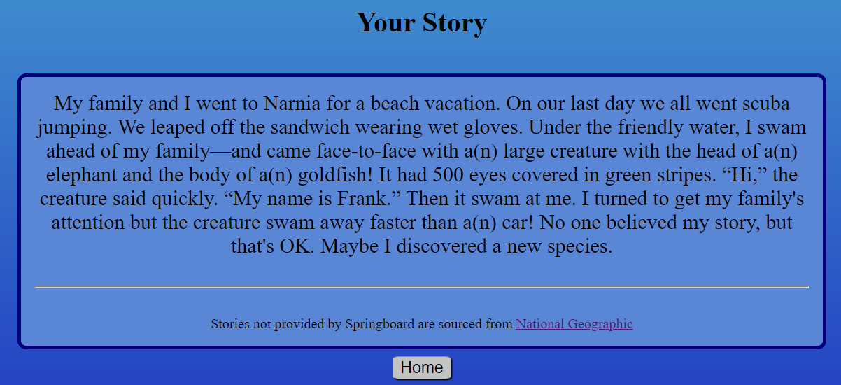 GitHub - acollino/madlibs: Online version of Mad-Libs-style word games
