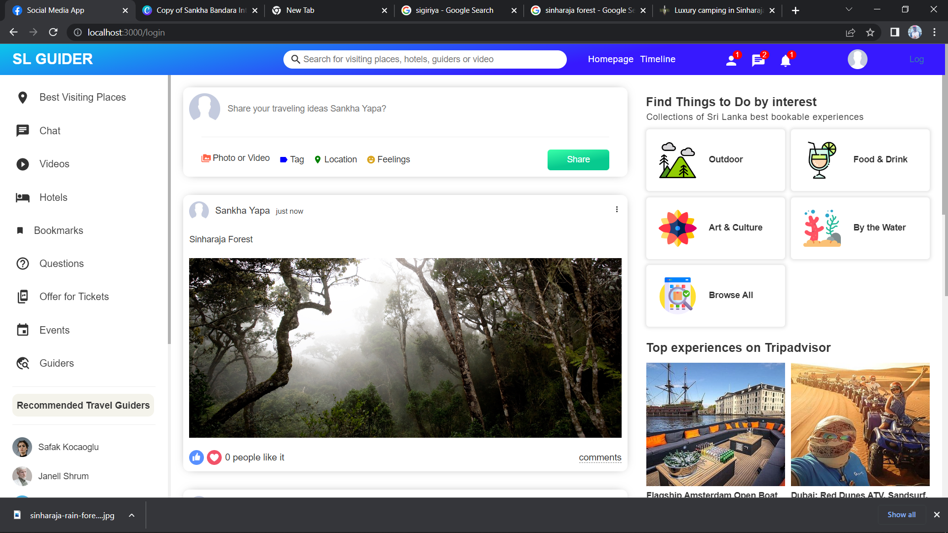 GitHub - SankhaYapa/SL-Guider: This web application create using RactJS,Node.js,MongoDB.This web ...