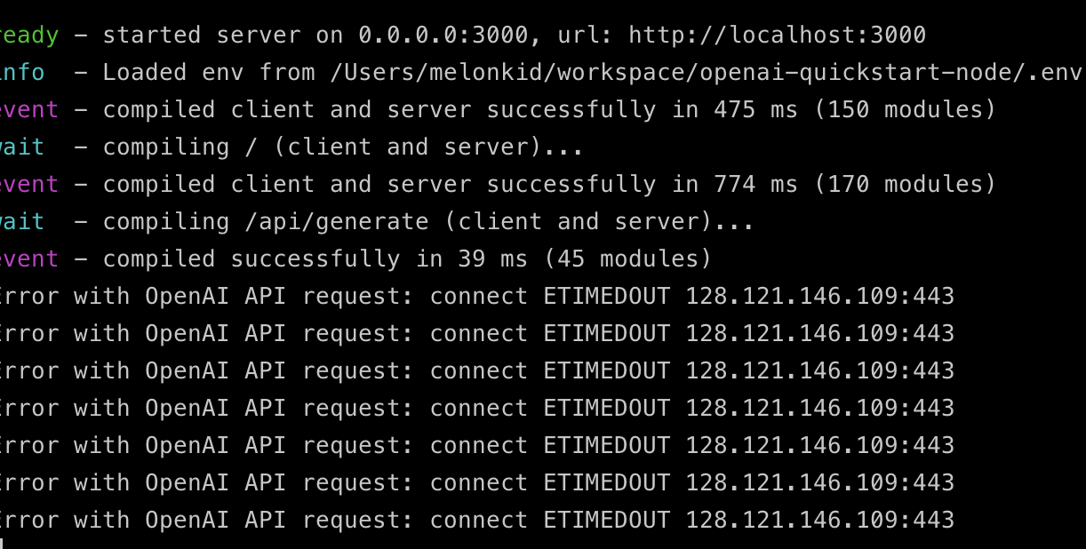 Error with OpenAI API request: connect ETIMEDOUT xxx · Issue #290 · ikechan8370/chatgpt-plugin ...
