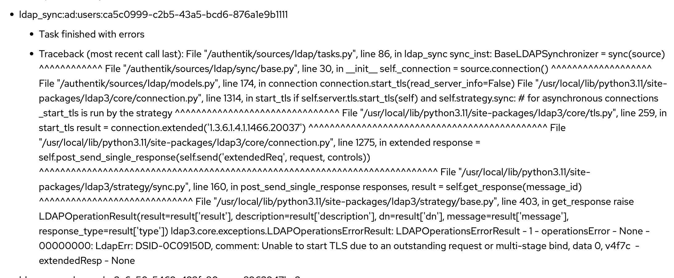 Debug Ldap Sync · Issue 6595 · Goauthentik Authentik · Github
