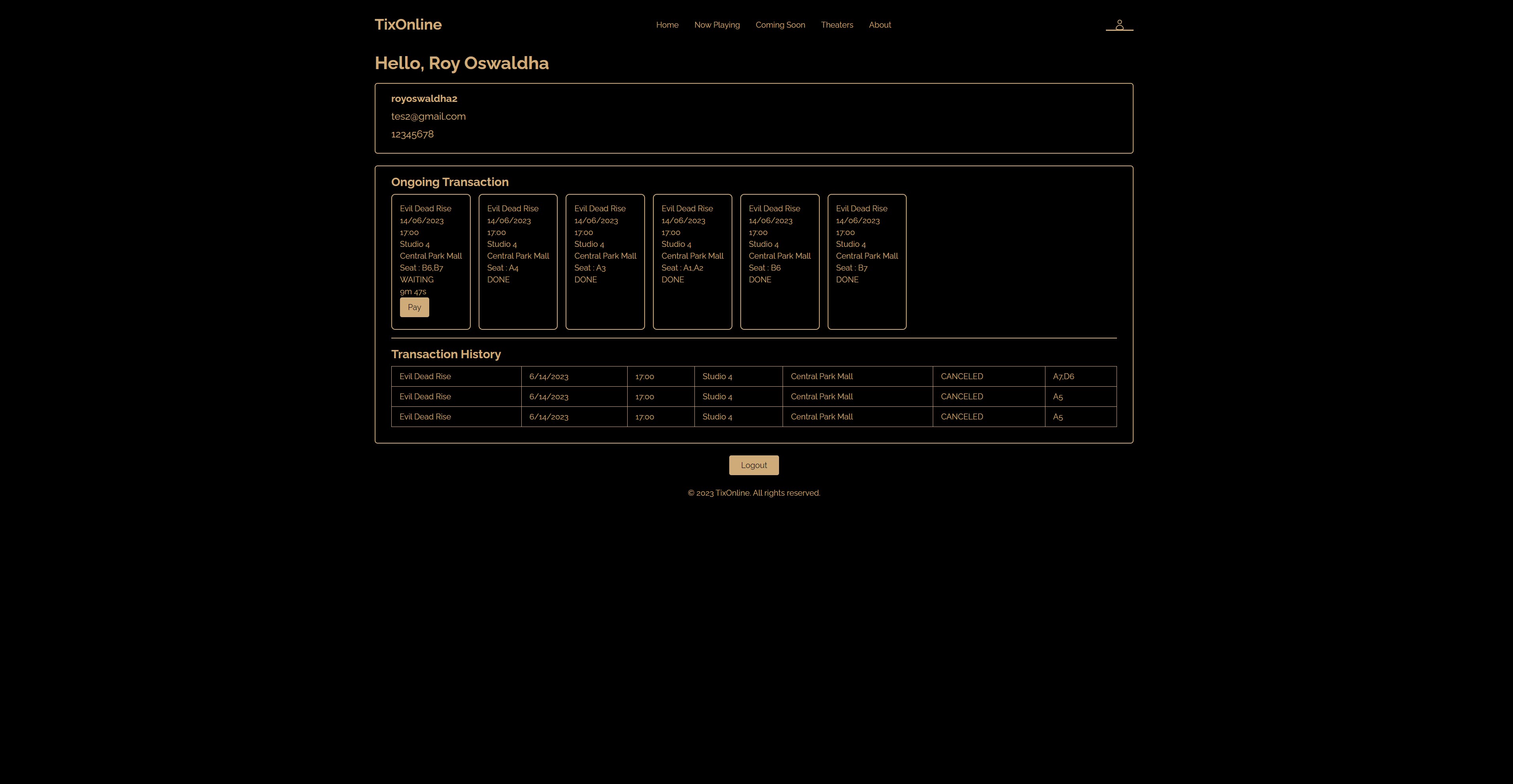 GitHub - SistemBasisData2023/TixOnline