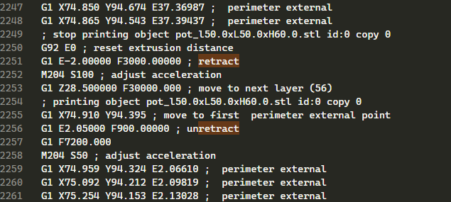 Inconsistent retract and unretract when extra length parameter is set ...