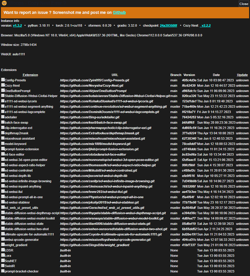 [Issue]: Multiple issue since the last update · Issue #148 · Nevysha/Cozy-Nest · GitHub