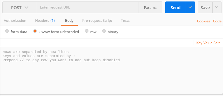 Feature request: bulk edit of "x-www-form-urlencoded" body conforms to ...