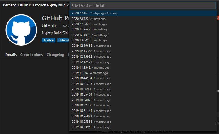 Unable To Install Latest Nightly Build · Issue 1539 · Microsoftvscode Pull Request Github · Github