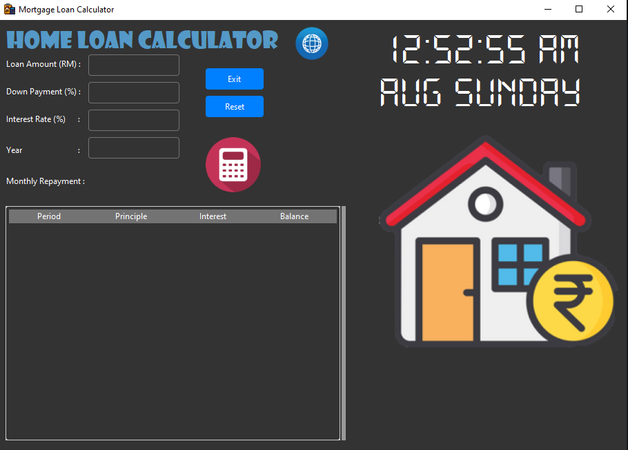 GitHub - Darrellsrz/Mortgage-Loan-Calculator