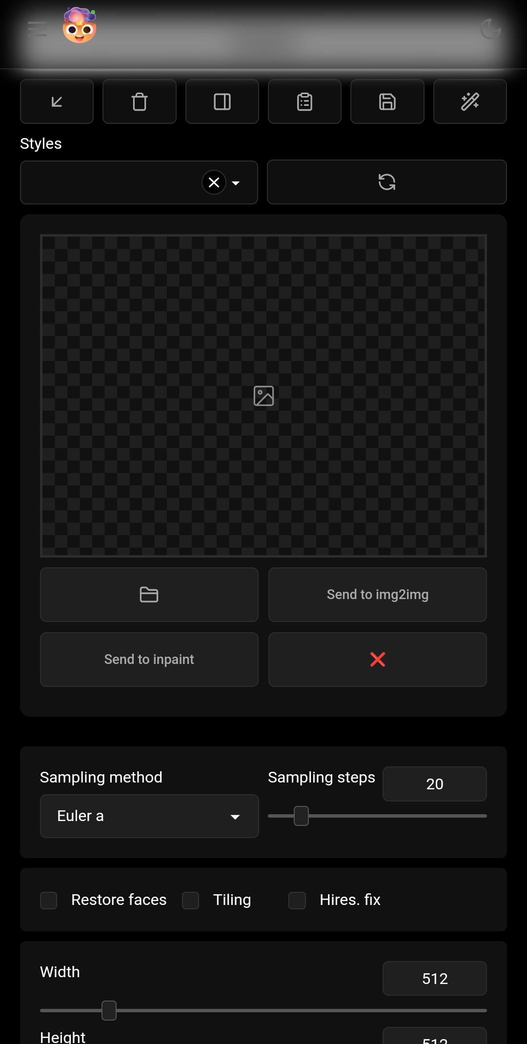 [Bug] not centered first tab on mobile launch · Issue #209 · lobehub/sd-webui-lobe-theme · GitHub