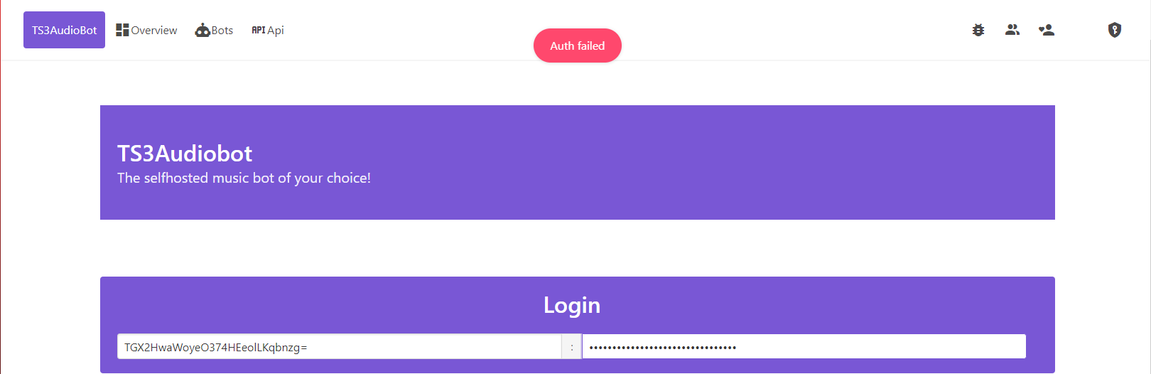 Can't login to WebInterface · Issue #935 · Splamy/TS3AudioBot · GitHub