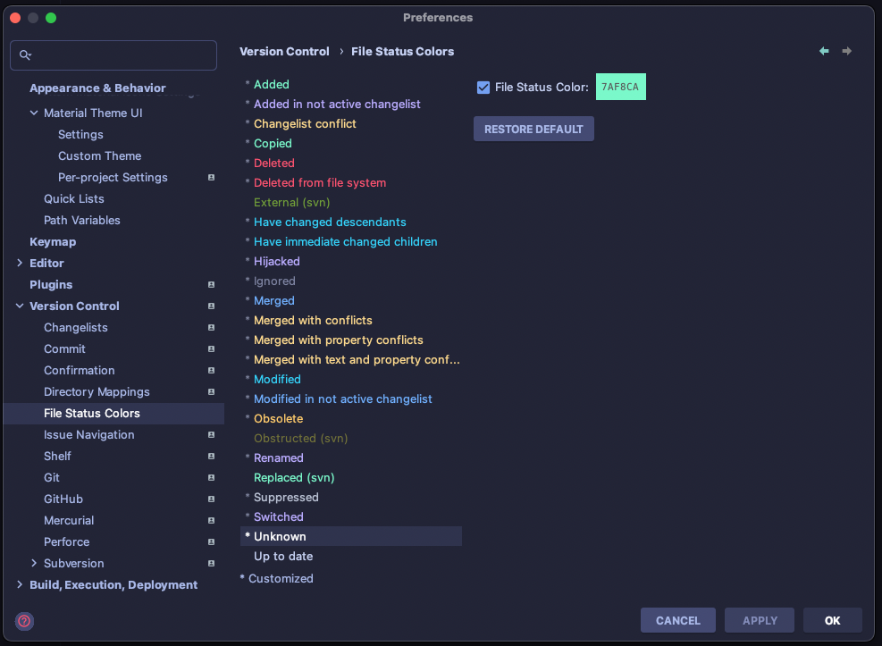 [Bug]: File Status Colors Revert · Issue #142 · AtomMaterialUI/material-theme-issues · GitHub