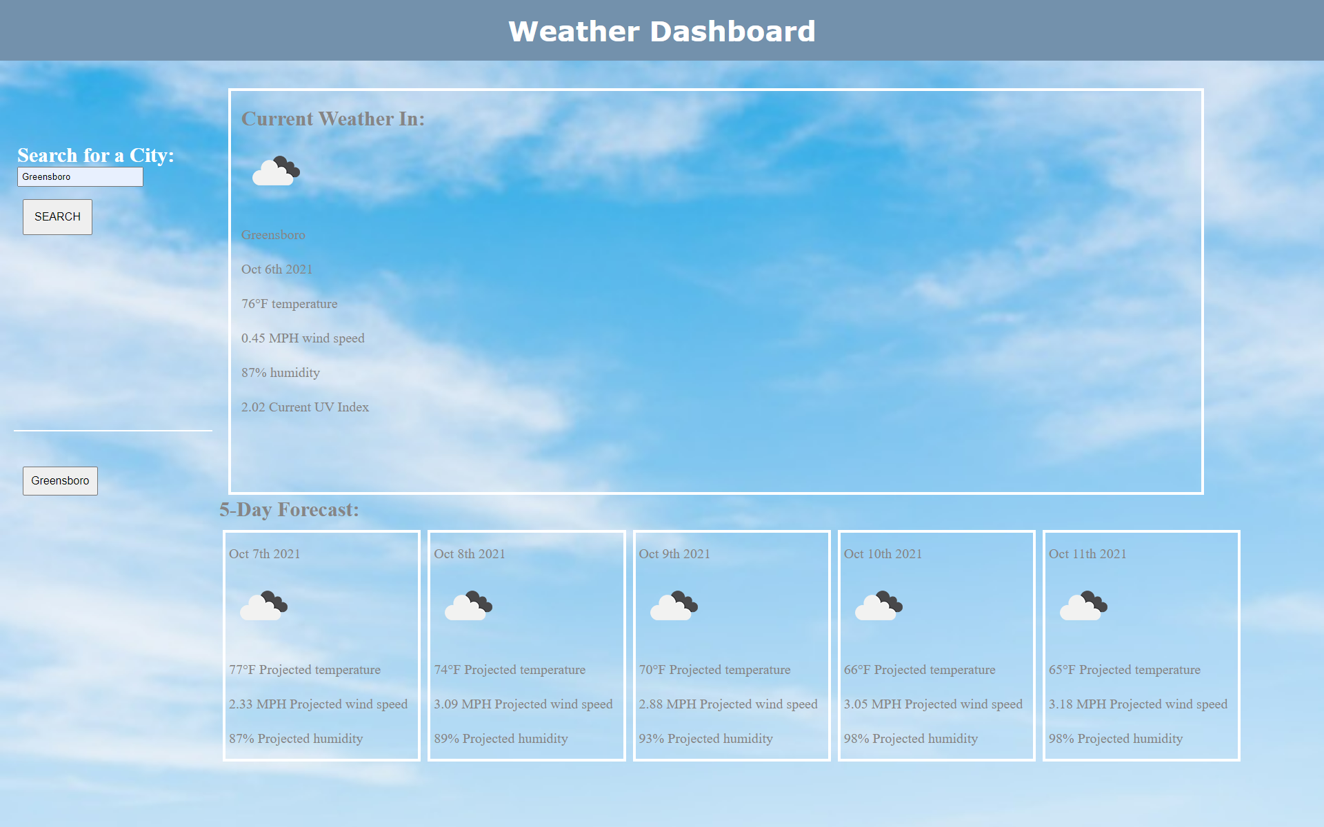 GitHub - Jax-o/Weather-Dashboard-server-side-API