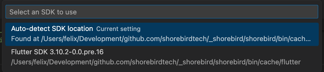 Flutter: Change SDK does not detect multiple SDKs · Issue #4607 · Dart-Code/Dart-Code · GitHub