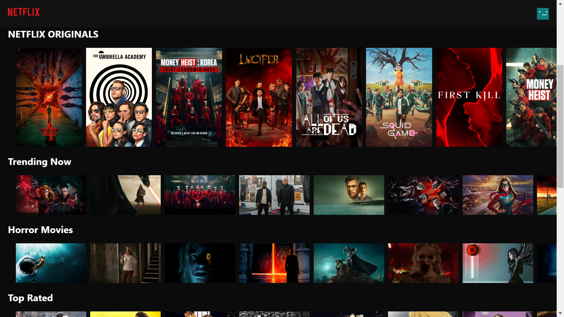 GitHub - Amitkr1224/netflix-clone: A Netflix clone built using React ...