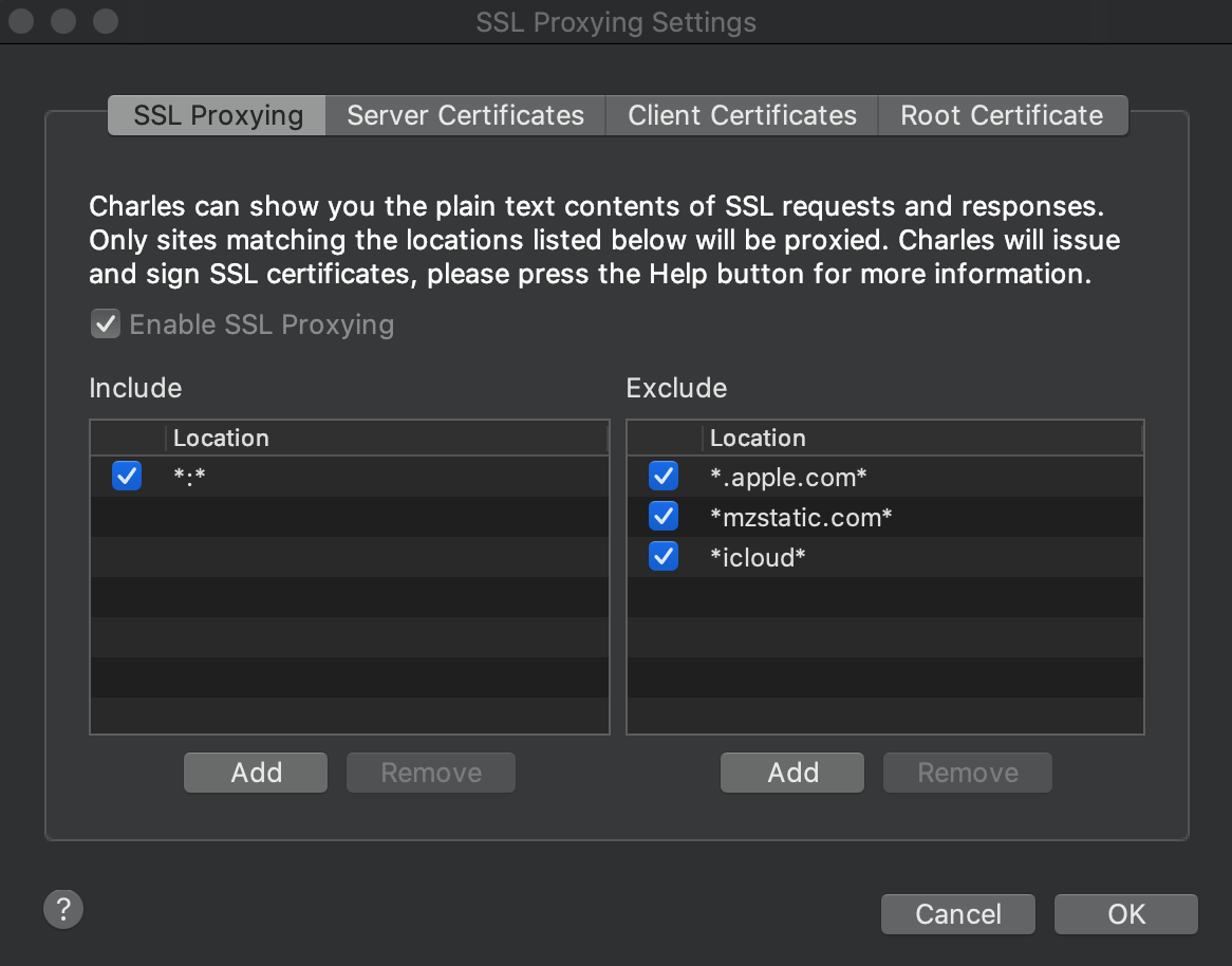 Blacklistexclude Certain Domains From Ssl Proxying List · Issue 646 · Proxymanappproxyman