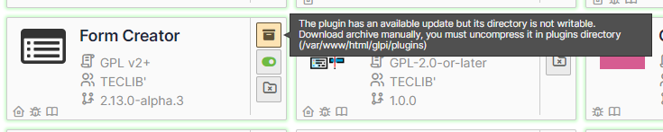 FormCreator 2.13 install in GLPI 10.0.2 · Issue #2930 · pluginsGLPI/formcreator · GitHub