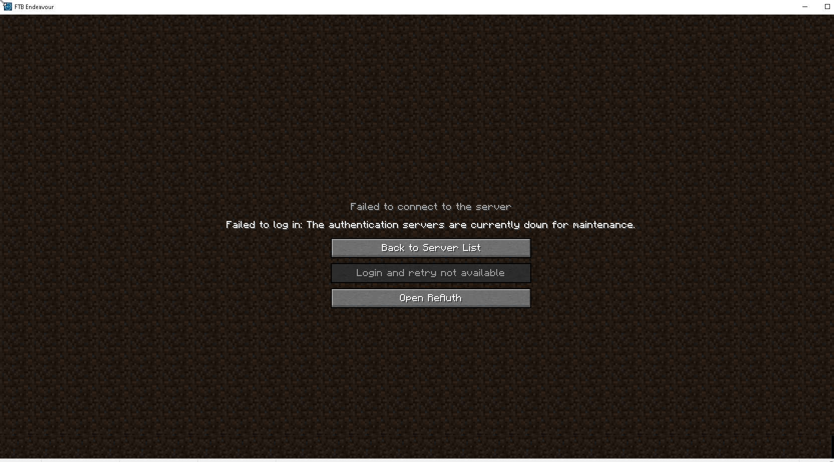 Failed to Log In : Authentication Servers Down[Bug]: · Issue #500 · FTBTeam/FTB-App · GitHub