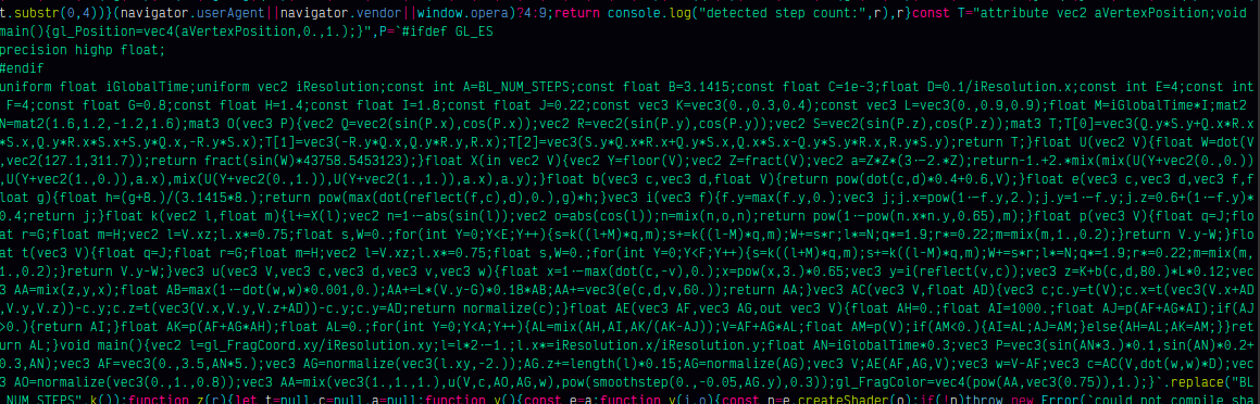 Minify shaders before embedding into js bundle · Issue #141 · glslify/glslify · GitHub